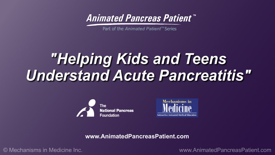 Cartoon Pancreas For Kids